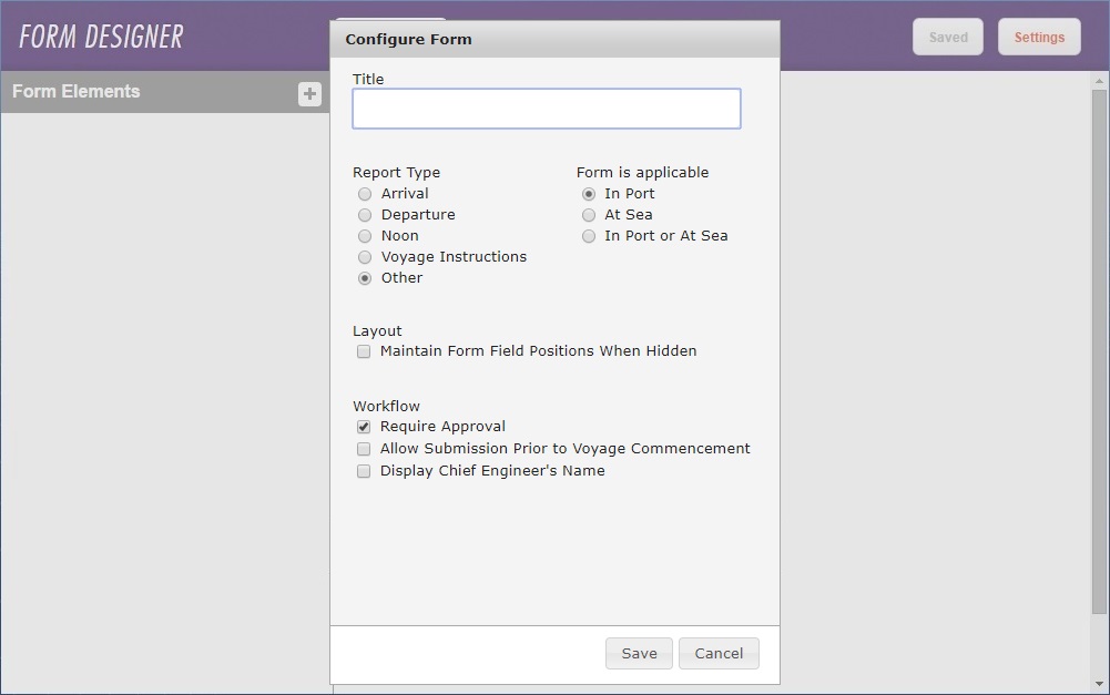 Veslink - Designing Forms